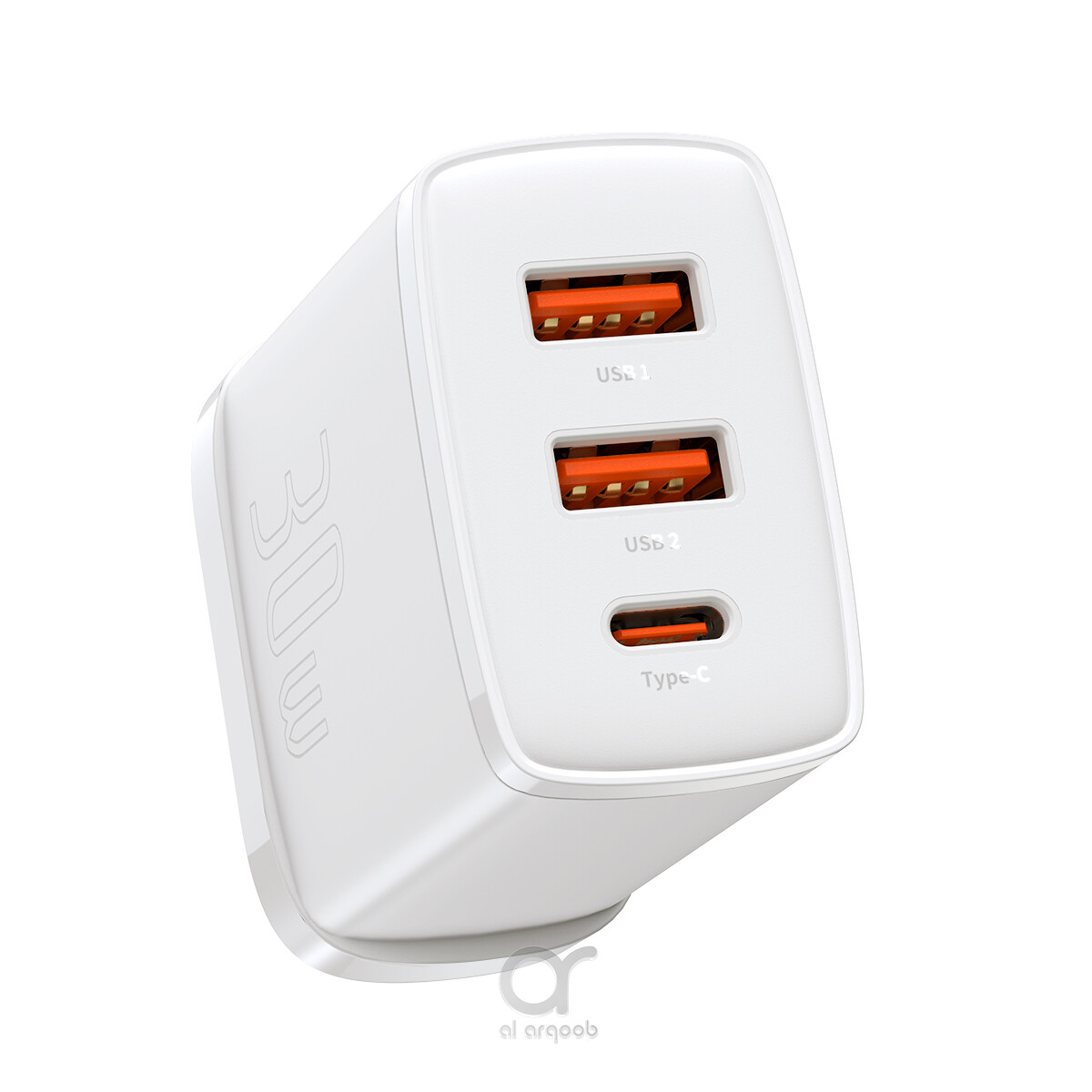 BASEUS 30W Compact Quick Charger | 3-Port UK Travel Adapter