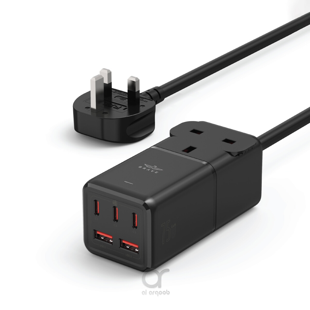 Brave Travel Desktop Power Strip 75W GaN Charger BTC-31