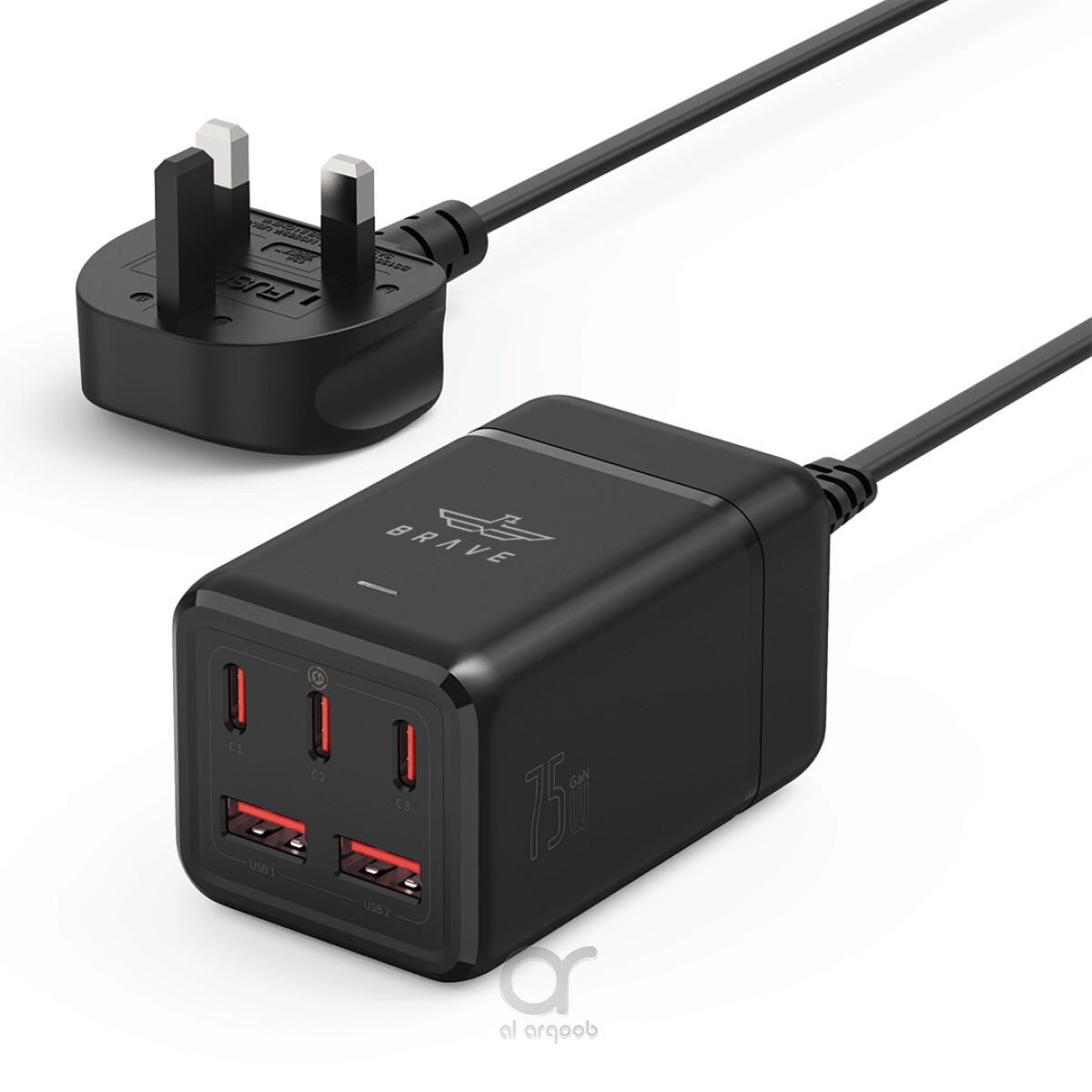 Brave BTC-32 Travel 75W GaN - 5Port Fast Charger Twice as Fast as Other ...