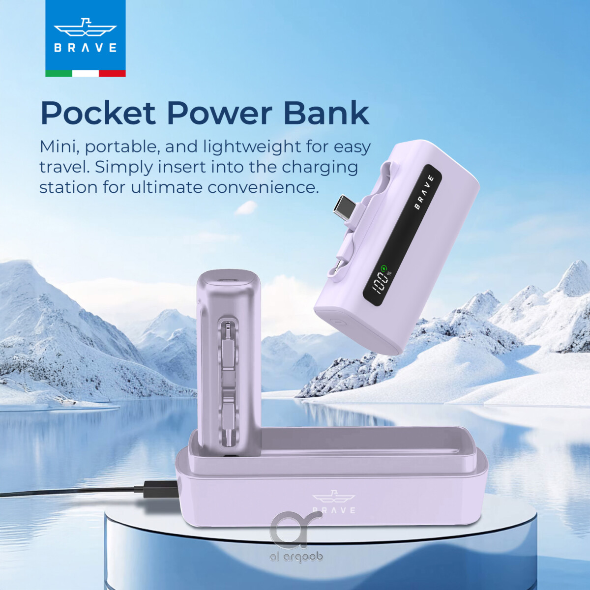 Brave 4-in-1 Charging Station with 4x 5000mAh Portable Chargers & Built ...